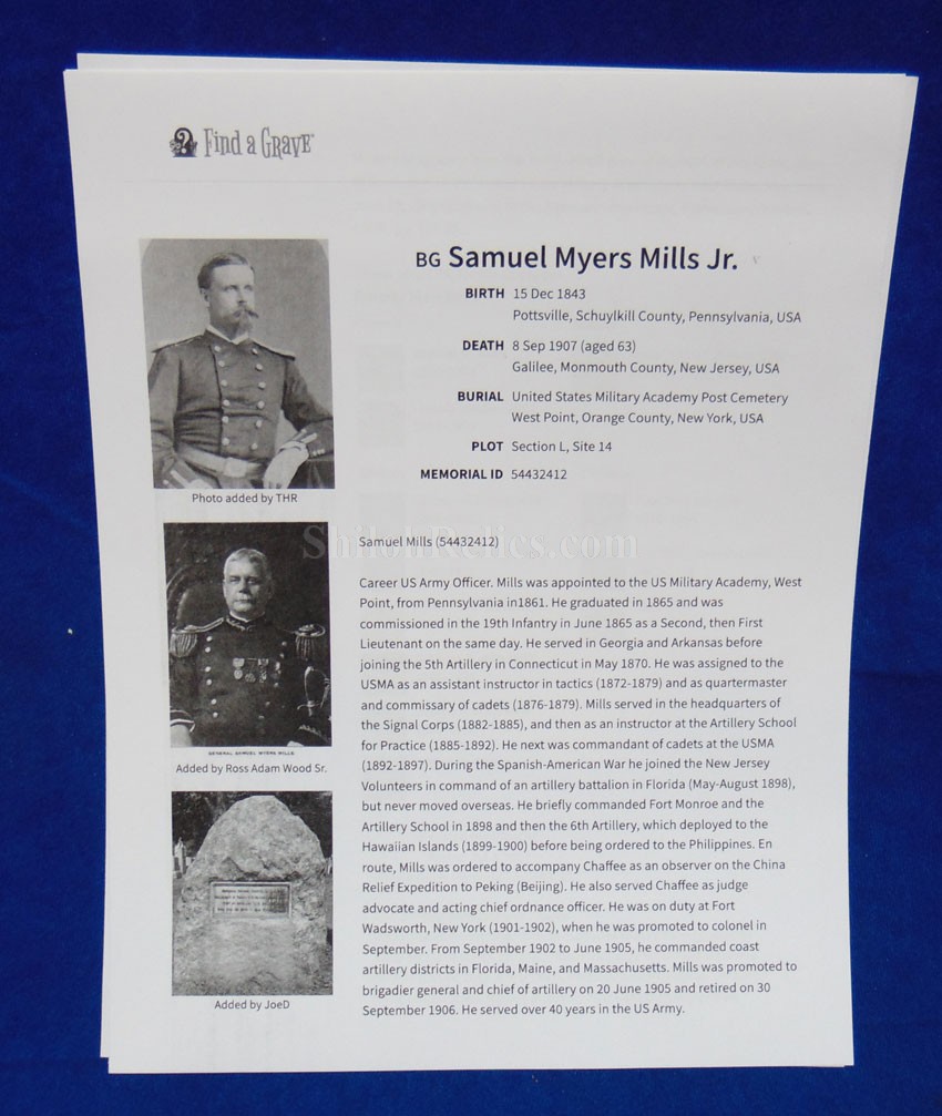 Shiloh Civil War Relics Catalog